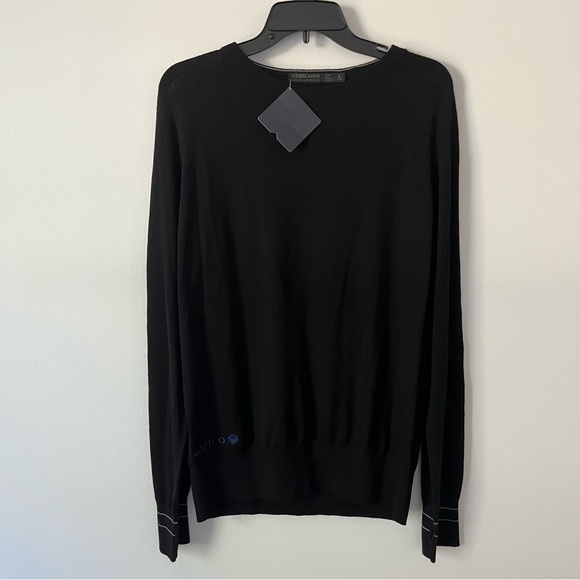 Icebreaker | Sweaters | New Icebreaker Aries Crewe 0 Merino Wool Black ...